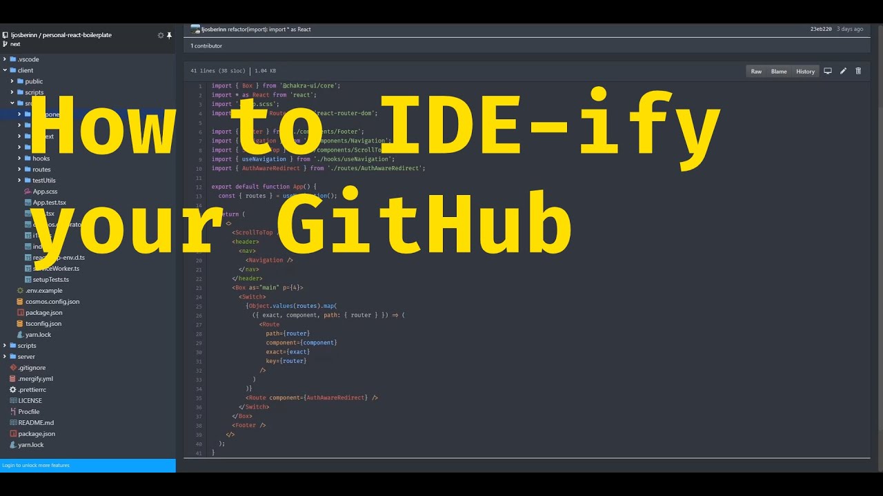 How to IDE-ify your GitHub