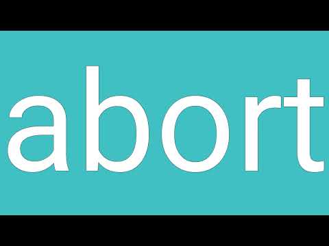 Abort Definition & Meaning