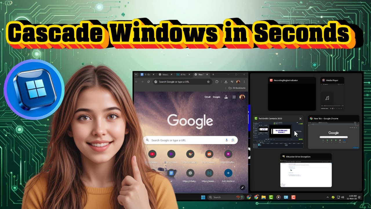 How To Cascade Windows In Windows 11 | Snap Layouts Tutorial