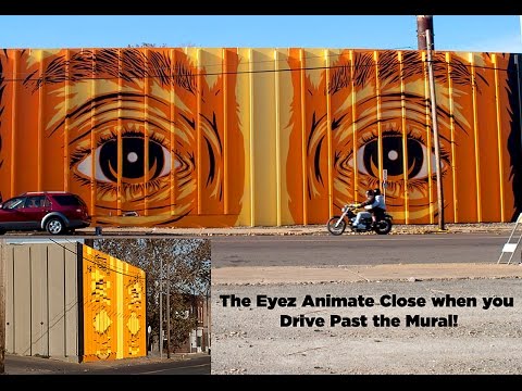 ANIMATED MURAL!! EYEZ OPEN on Broadway