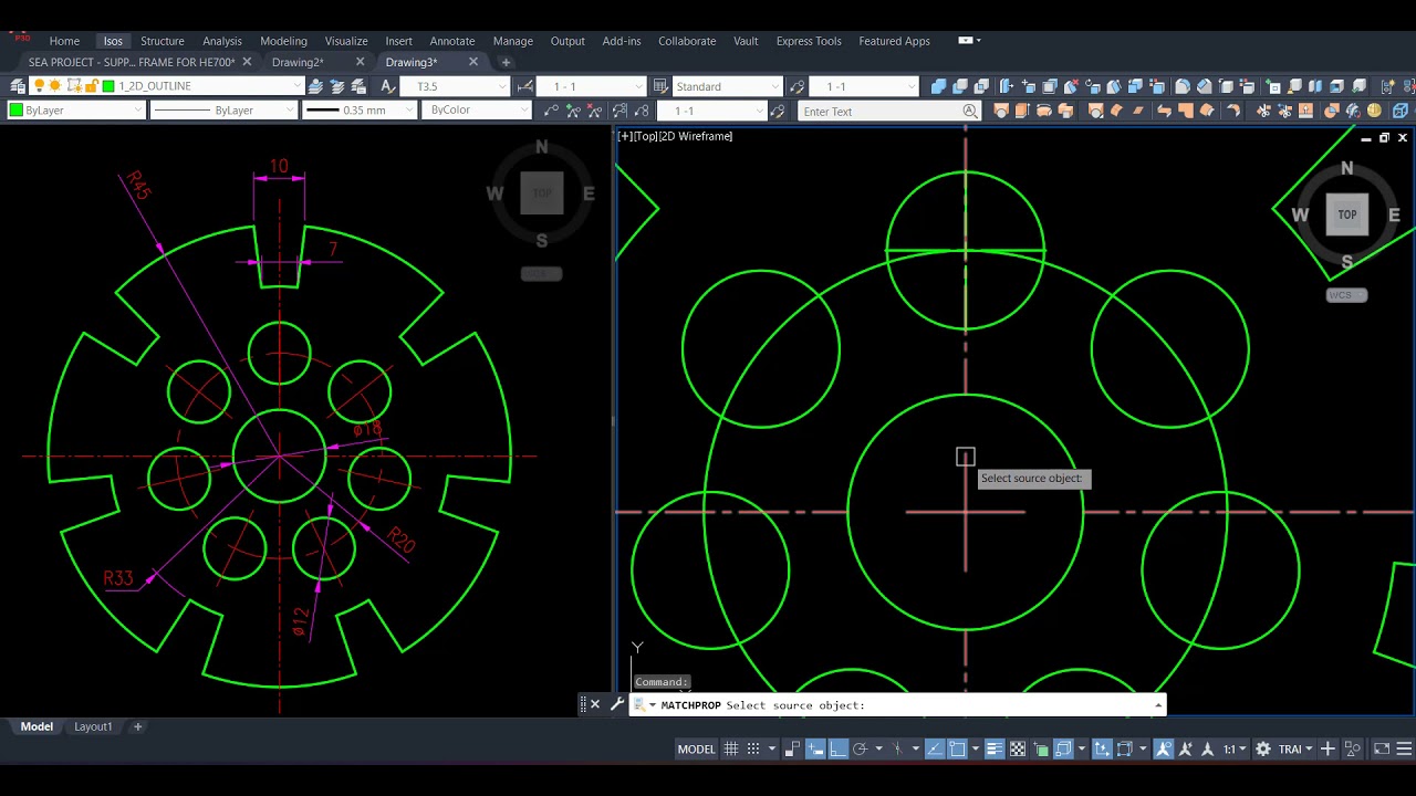 AutoCAD Exercises # 6