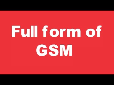 Full form of GSM