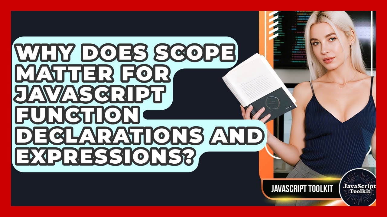 Why Does Scope Matter For JavaScript Function Declarations And Expressions? - JavaScript Toolkit