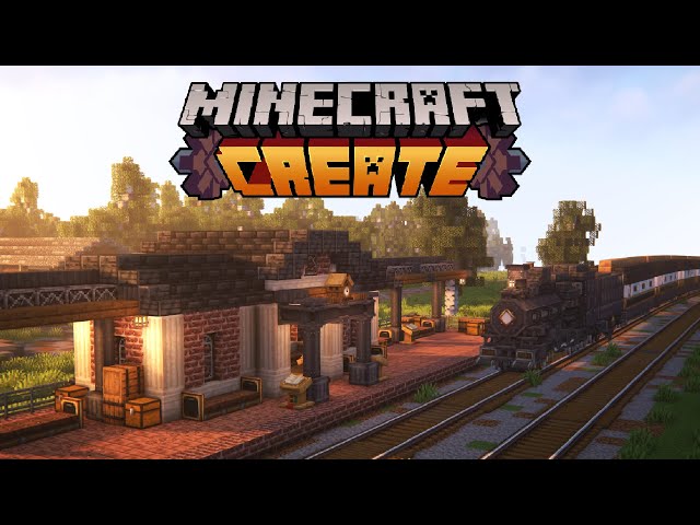 Create Mod | Small Train Station Minecraft Map