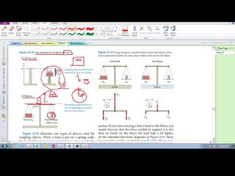 Chap 13.3 - Weight (c): Spring scale vs balance