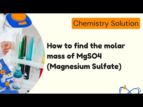 How to find the molar mass of MgSO4 (Magnesium Sulfate)