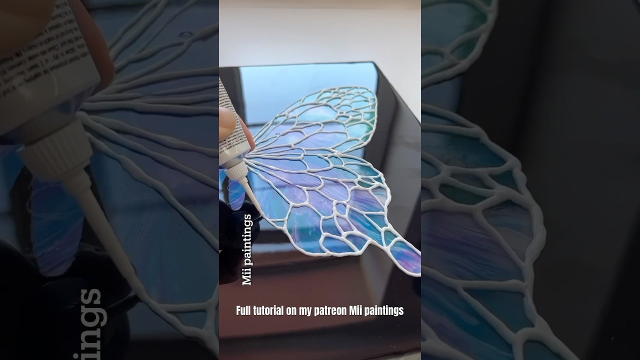 Wow! Handmade 3D flower butterfly relief painting
