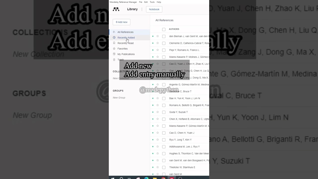 How to add an research article into Mendeley #shorts #tutorial #research