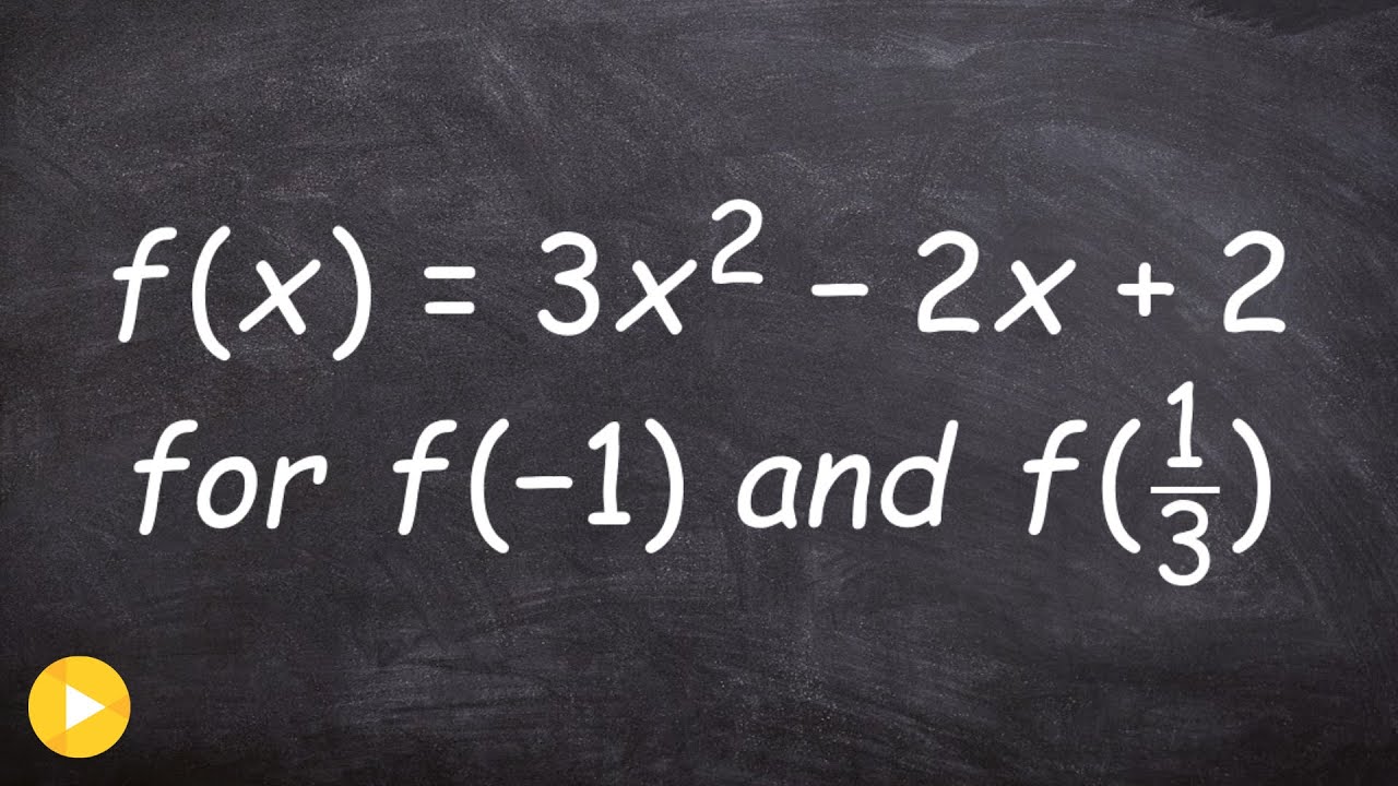 How to evaluate a quadratic function