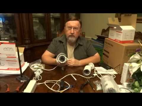 Basic Ctronics Security Camera System Installation, wireless and wired.