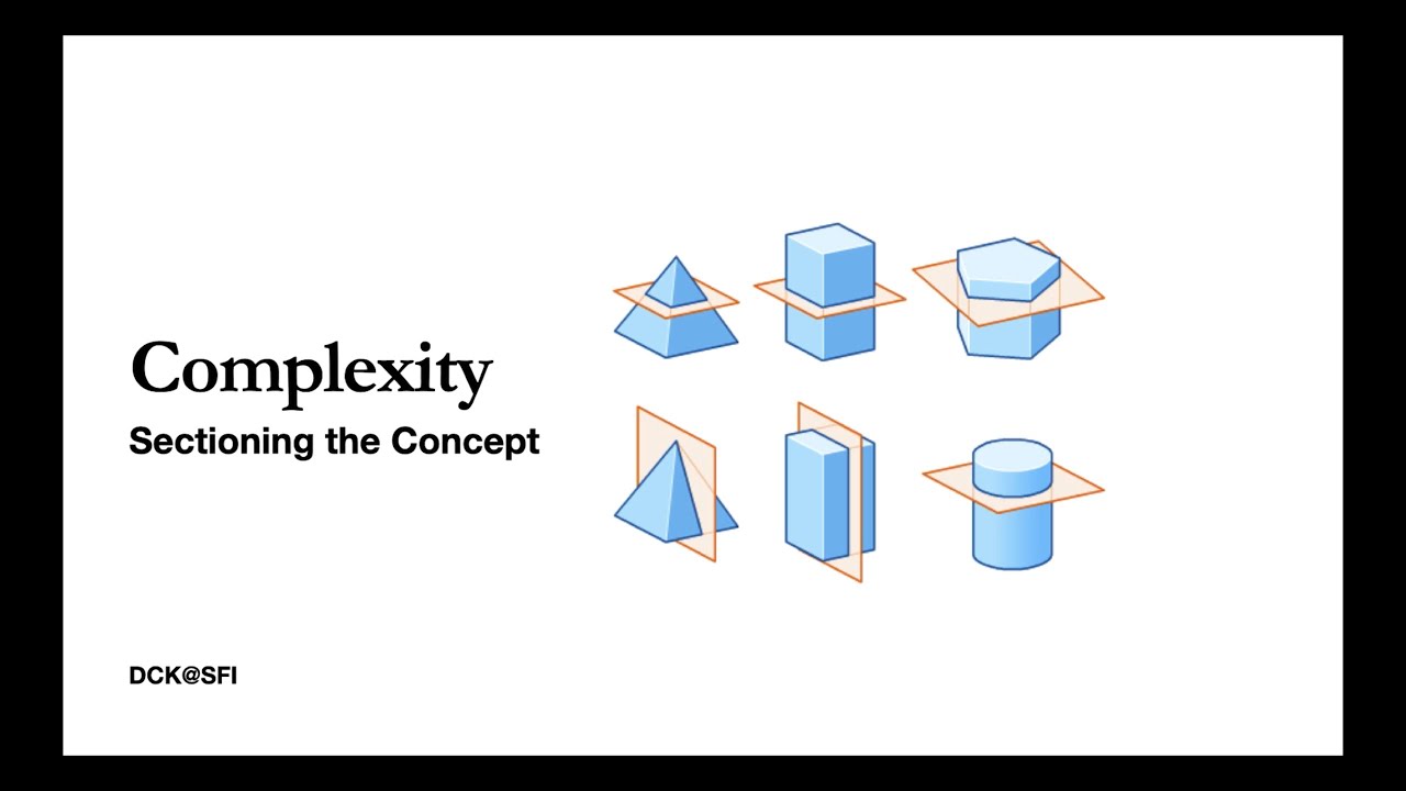 Complexity Explorer Lecture: David Krakauer • What is Complexity?