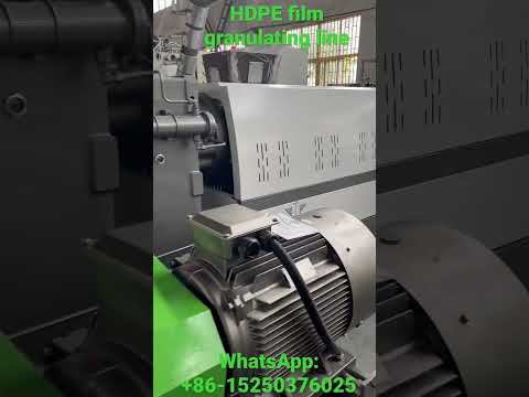 HDPE LDPE plastic film bag granulating line- by RETECH