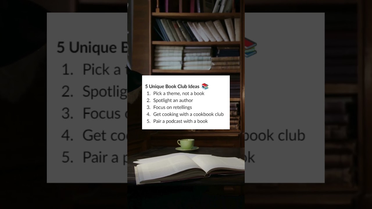 5 Unique Book Club Ideas