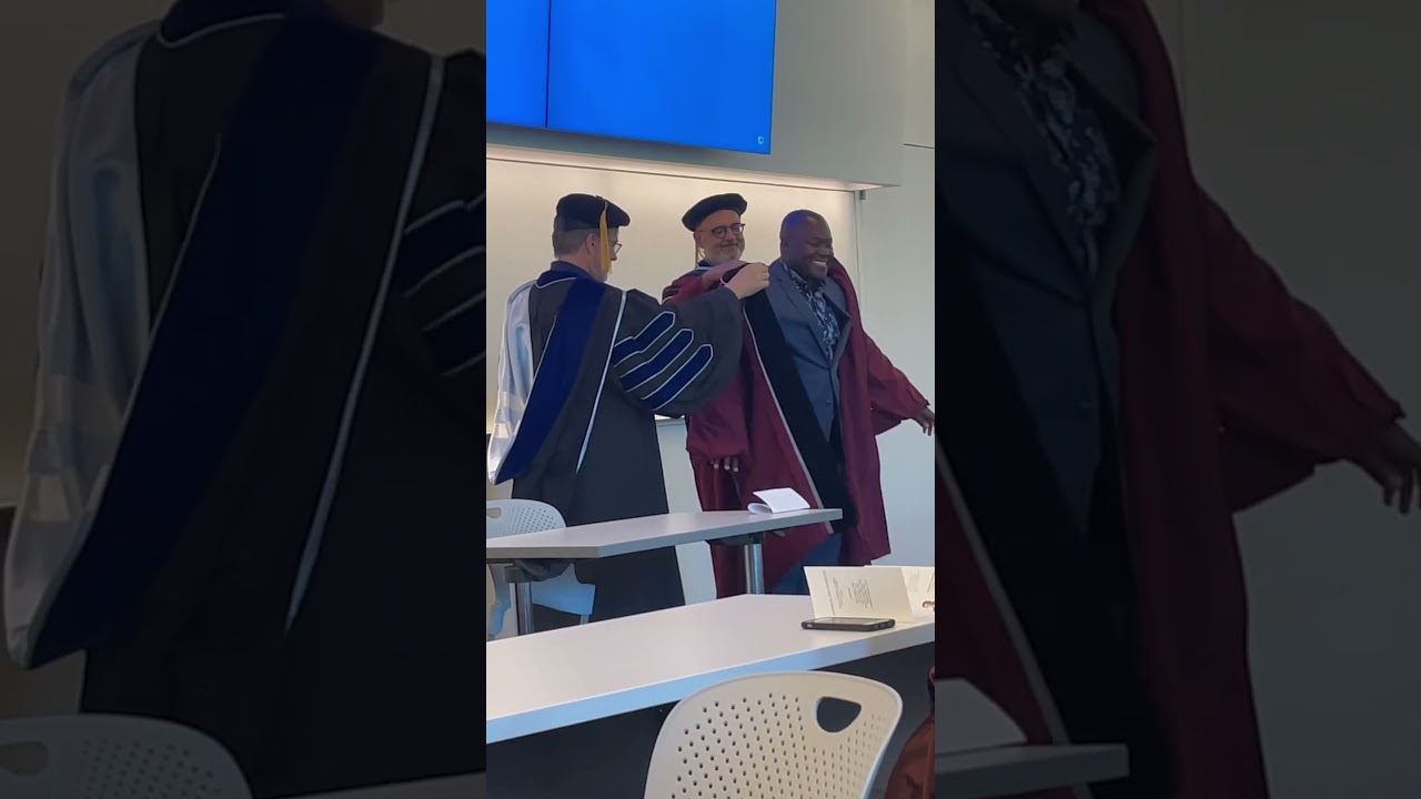 Doctoral robing ceremony for PhD @ UMASS Amherst