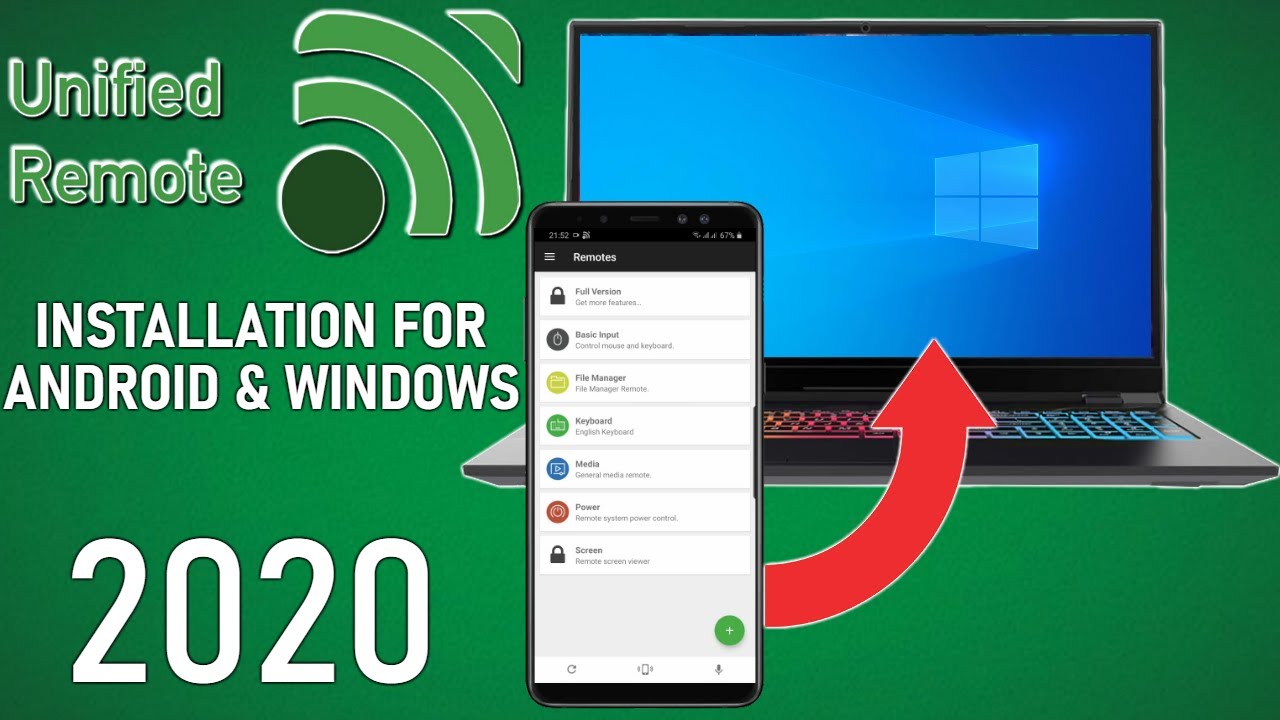 Unified Remote Installation Guide on Android and Windows 2020