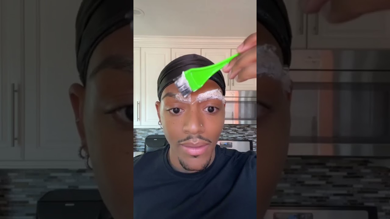 The half Bleached Eyebrow?? 🤫 #transformation #diy