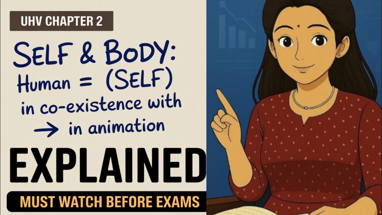 UHV Chapter 2 Explained | Self & Body | Must Watch Before Exams