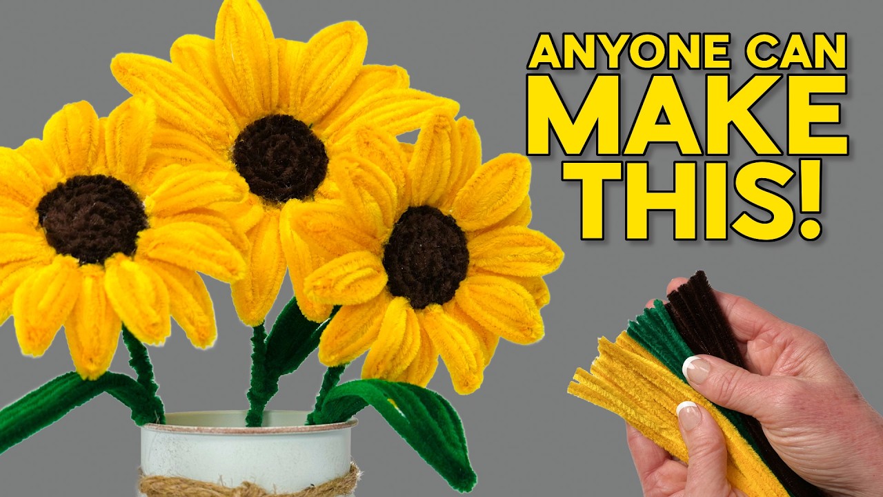 How to Make Realistic Pipe Cleaner Flowers (Exact Measurements Included)