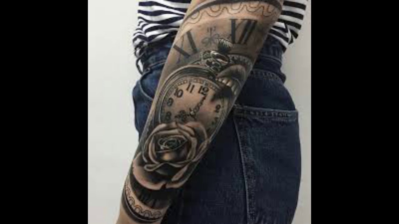 50 Clock Tattoo Designs & Ideas