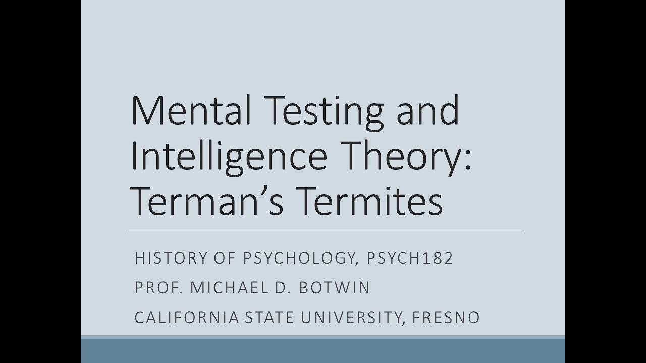 P182 Intelligence    Terman