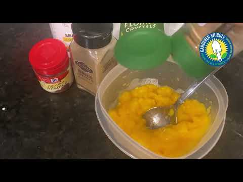 Spicy Baked Sweet Potatoes Tropical Purée Topping