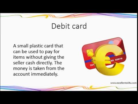 ESL banking spoken vocabulary video