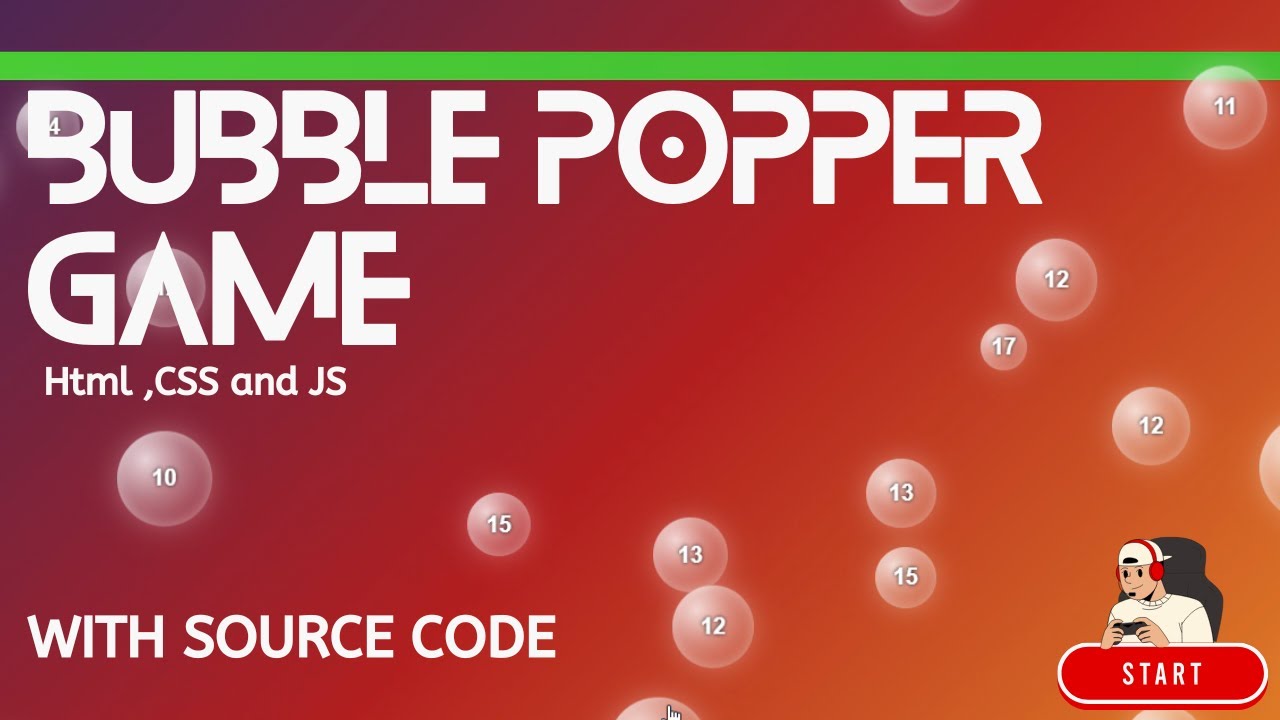 Coding a SATISFYING Bubble Popper Game (HTML/CSS/JS Tutorial)