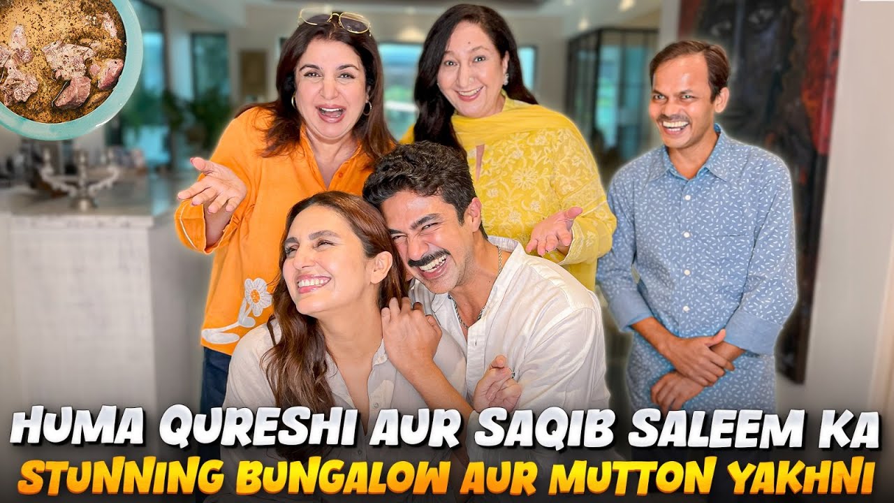 Huma Qureshi & Saqib Saleem Ka Bungalow Tour, Filmy Baatein & Unki Mom Ki Mutton Yakhni!