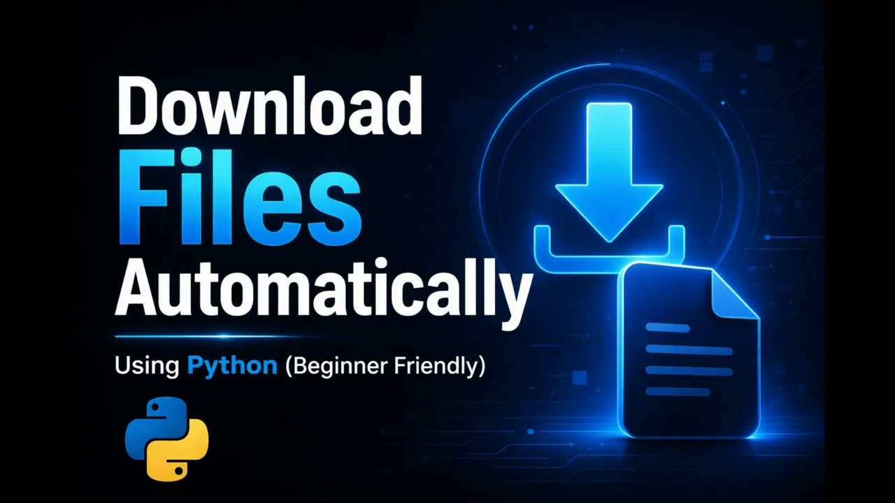 Download Files Automatically with Python (Beginner Tutorial)