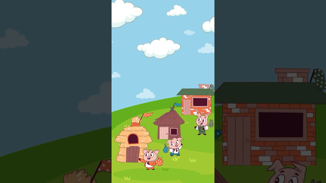 🐷🎶Los Tres Cerditos en Canción:¡La Historia en 2 minutos! 🎵 #cancionesinfantiles #músicaparaniños