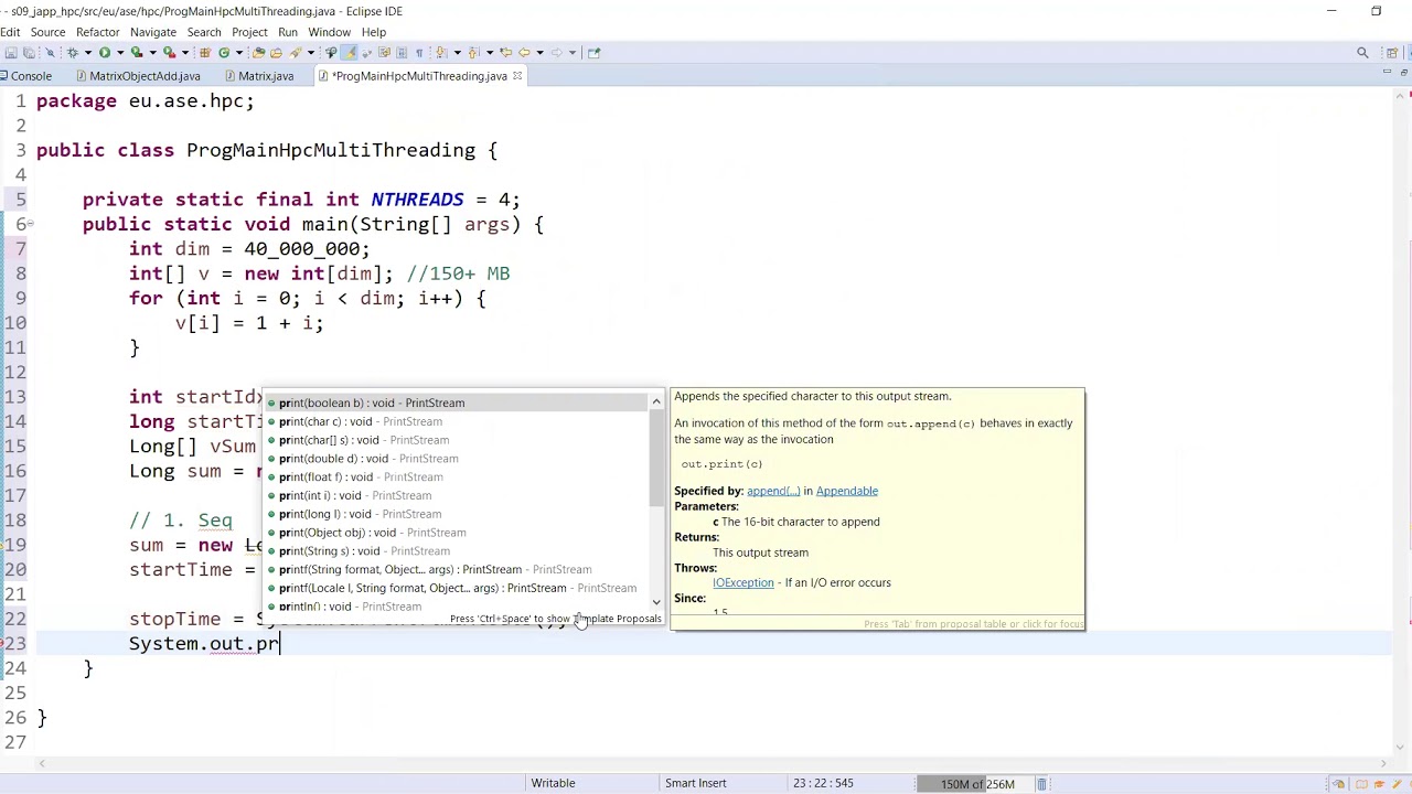 Java Zoom Lab 09: Java Multi-Threading Programming for HPC/Parallel Computing