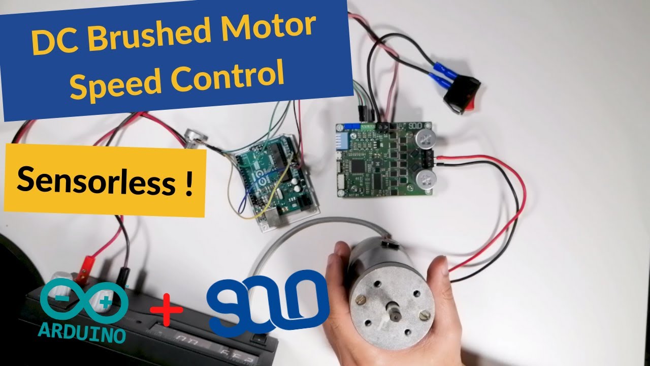 How to control speed of DC motor using ARDUINO and SOLO in Closed-loop Sensorless Mode