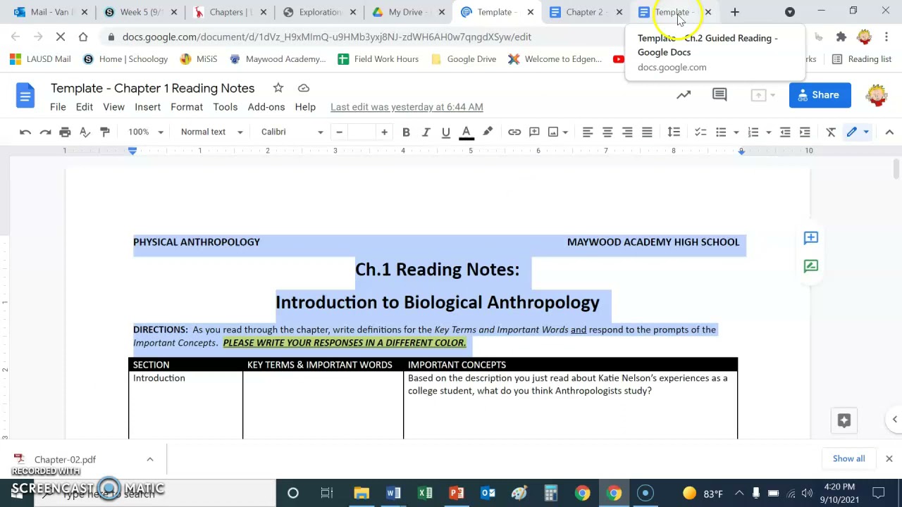 Posting Anthropology Assignments - EXPLAINED!