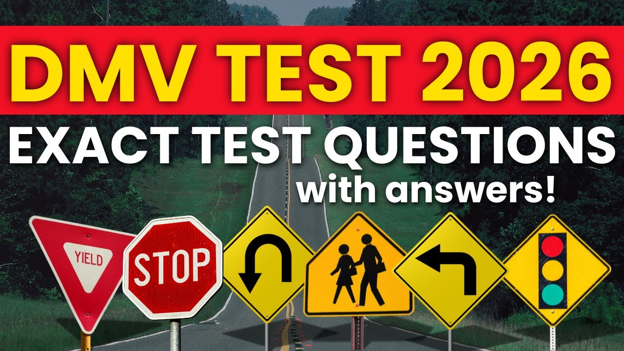 DMV Written Test 2026 – 100 Real Questions You’ll See on the Exam