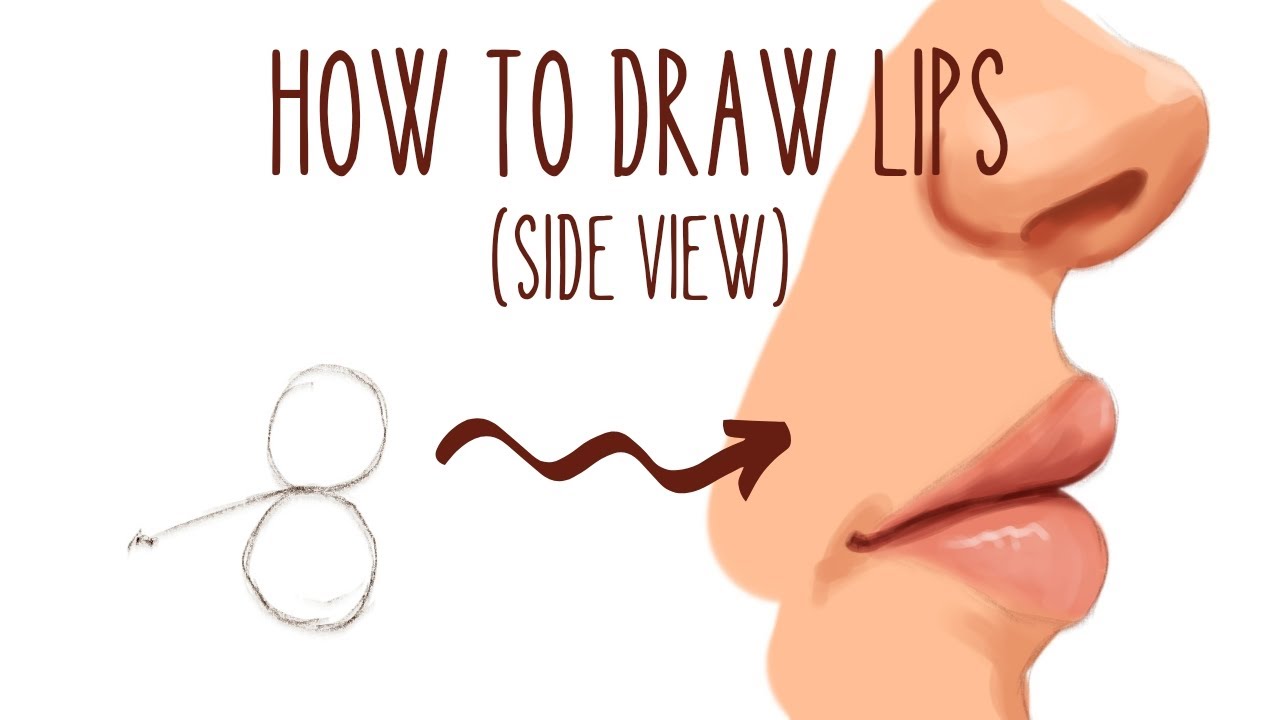 How to DRAW LIPS from SIDE VIEW | EASY Tutorial