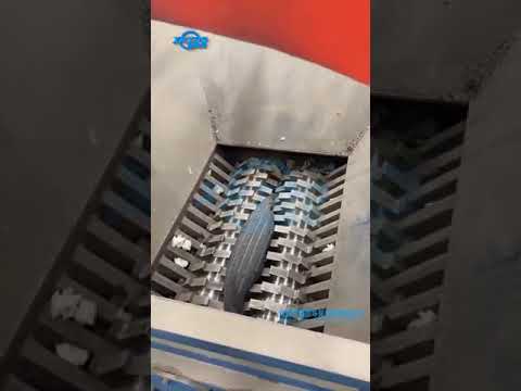 Mobile Tyre Rubber Shredding Recycling Crusher Small Tire Shredder for Sale