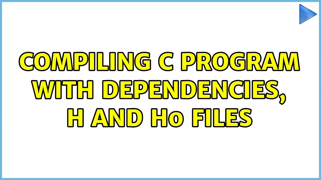 Compiling c program with dependencies, h and h0 files