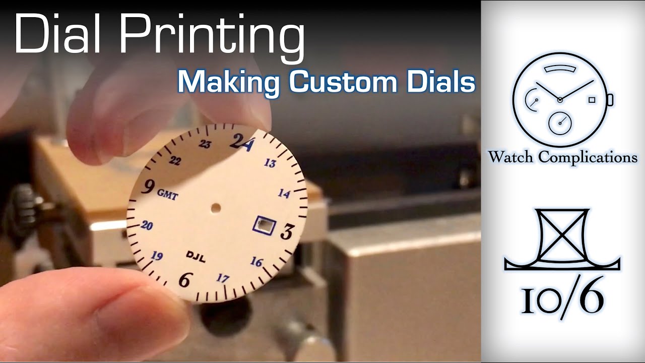 Making Custom Dials Part 5: Dial Printing