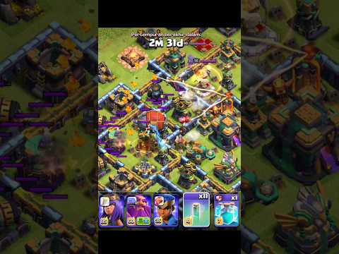 Combo Super Archer Blimp with 11 invisibility Spell and 1 Clone Spell | TH14 Max | clash of clan