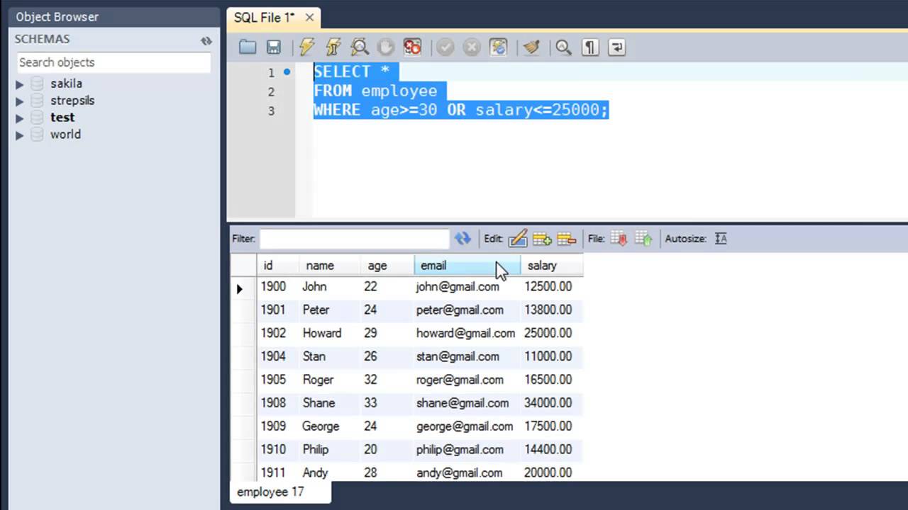 SQL Tutorial - 17: Logical Operators (Part-1)