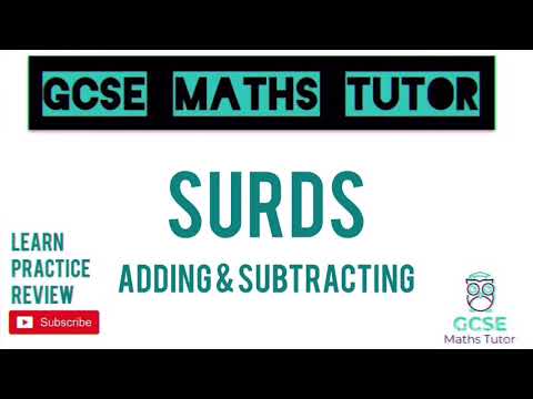 Adding and Subtracting Surds Video Lecture - Mathematics for Grade 10