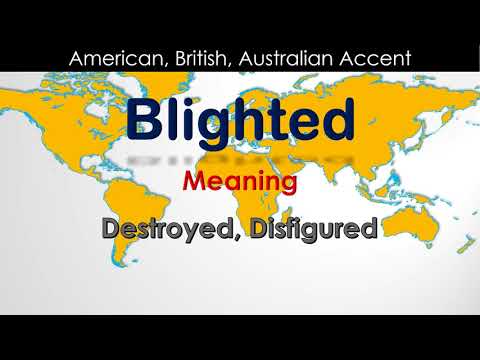 Blighted - How to Pronounce Blighted in British Accent, Australian Accent and American Accent