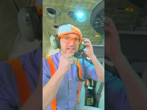 How firefighters communicate aboard a helicopter ! #blippi #shorts #helicopter #firefighter