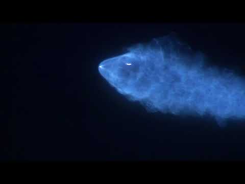 Watch the Falcon 9 Rocket Leave a Trail of Glowing Clouds in the Sky
