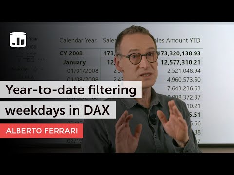 Year-to-date filtering weekdays in DAX
