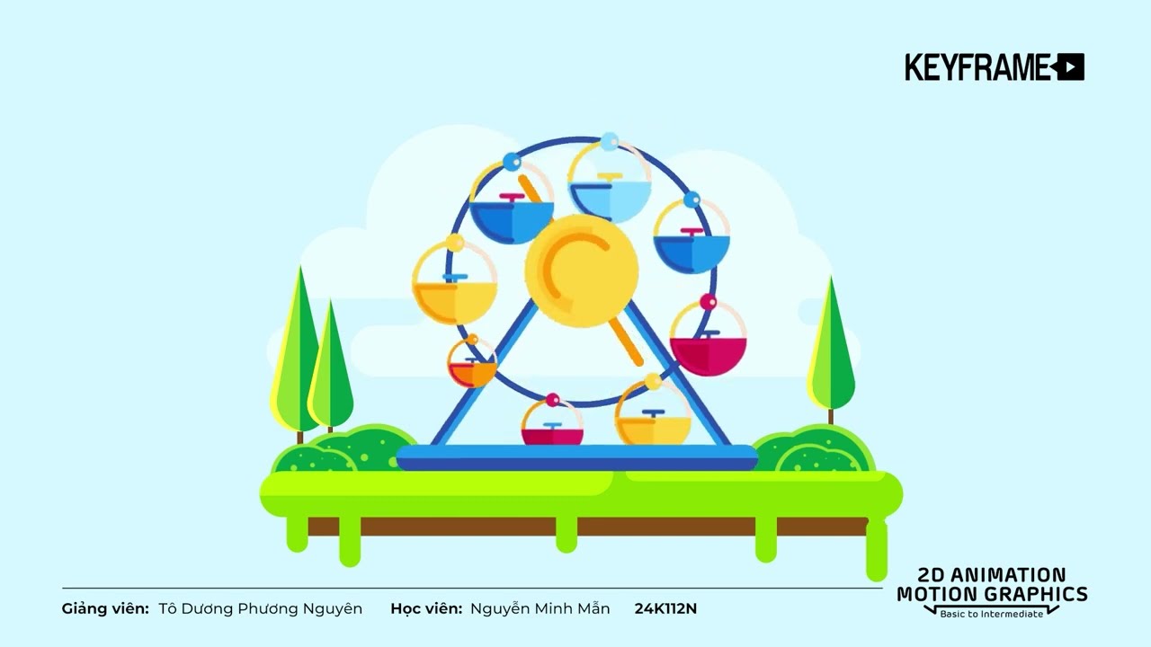 Khóa học 2D Animation & Motion Graphics Basic to Intermediate - Keyframe