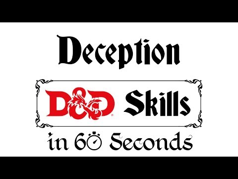 Deception - D&D 5e Skills In 60 Seconds