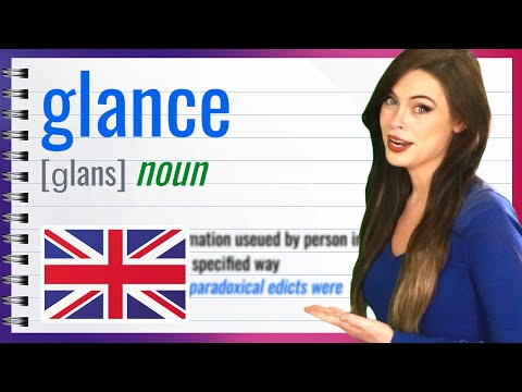 GLANCE (C1 Advanced) Meaning, Sentence example and Practice