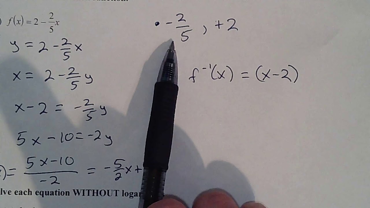 Logarithm Quiz 1 Video