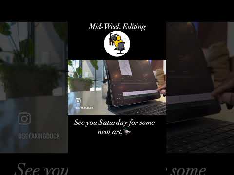 See you Saturday for some art.🦆#digitalart #videoediting